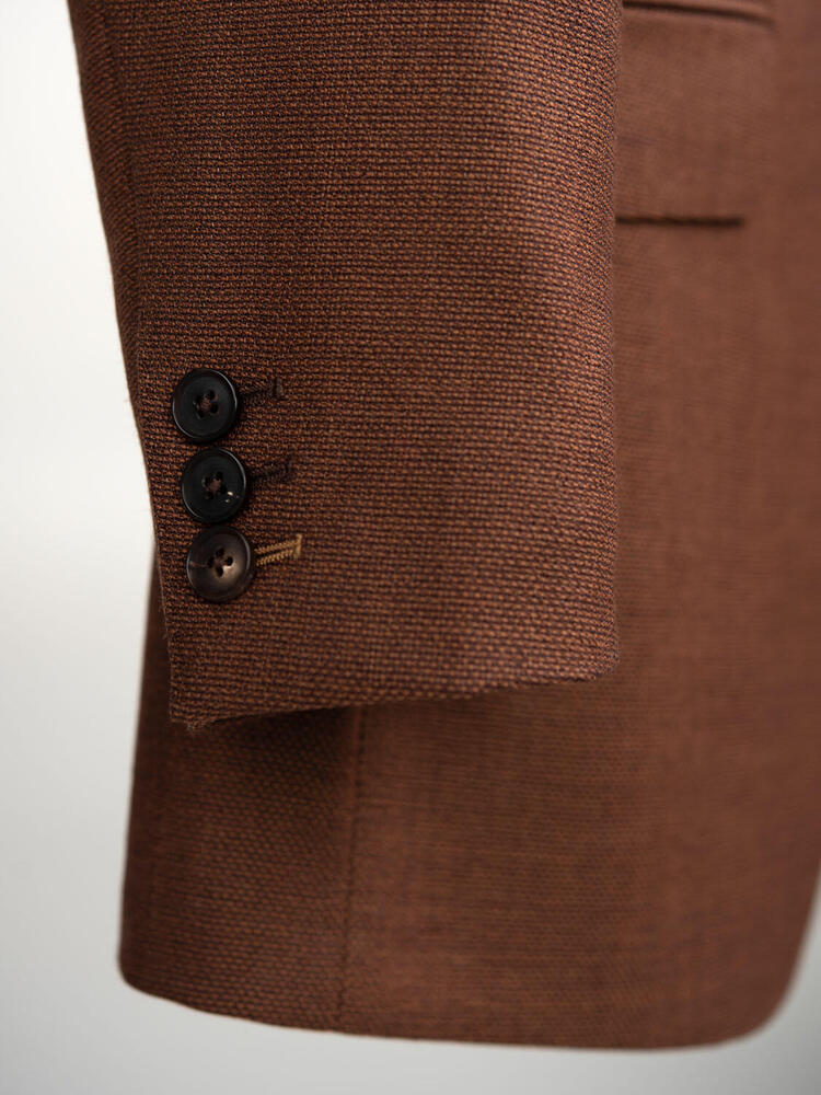 Copper Brown Mesh Sports Jacket for Men - Surmesur